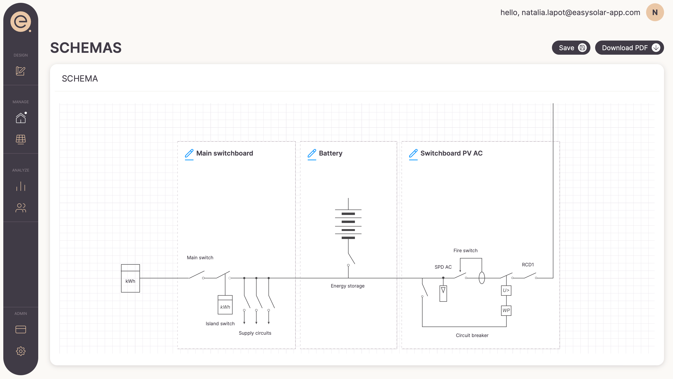 Electrical diagram - EasySolar Documentation